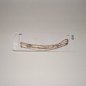 Icing | Jewelry | New Gold Chains Layered Choker Necklace Nwt | Poshmark